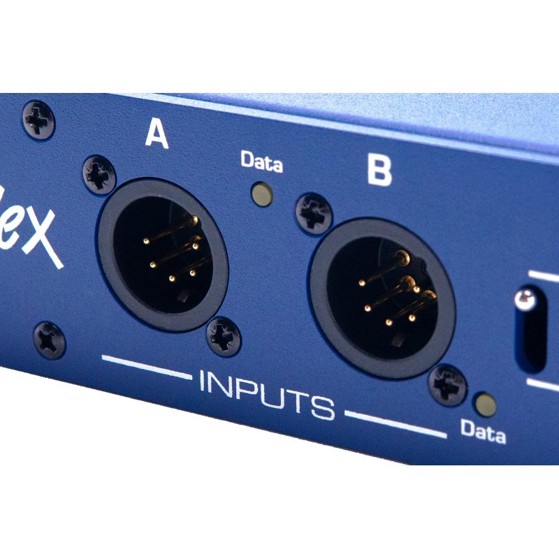 DMX OPTO-SPLITTER 2»8 XLR3 Rack Mount | bleu