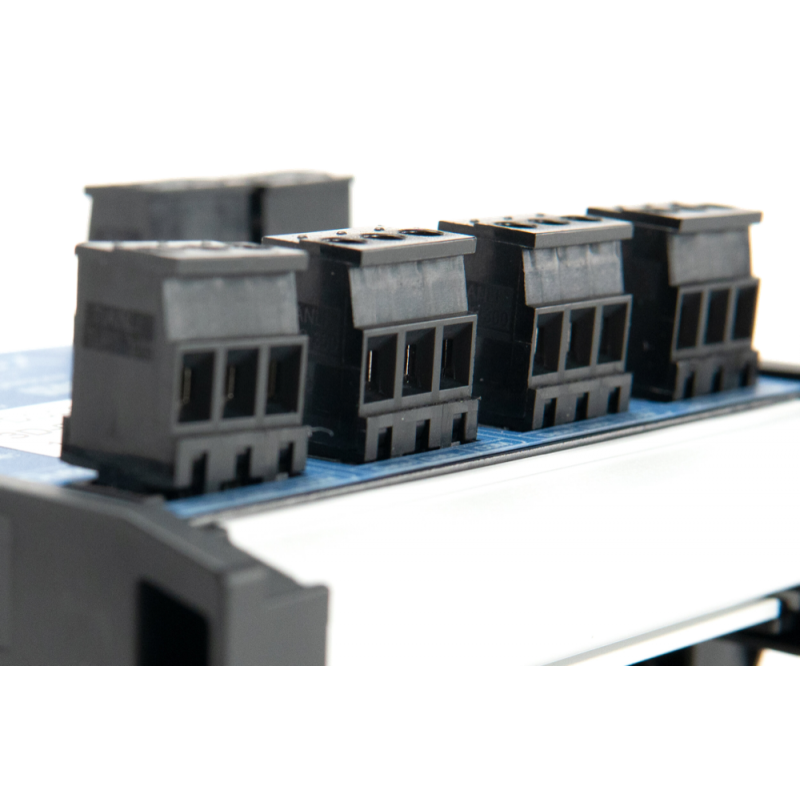DMX-Opto-Splitter 1x4 DIN Rail | blau