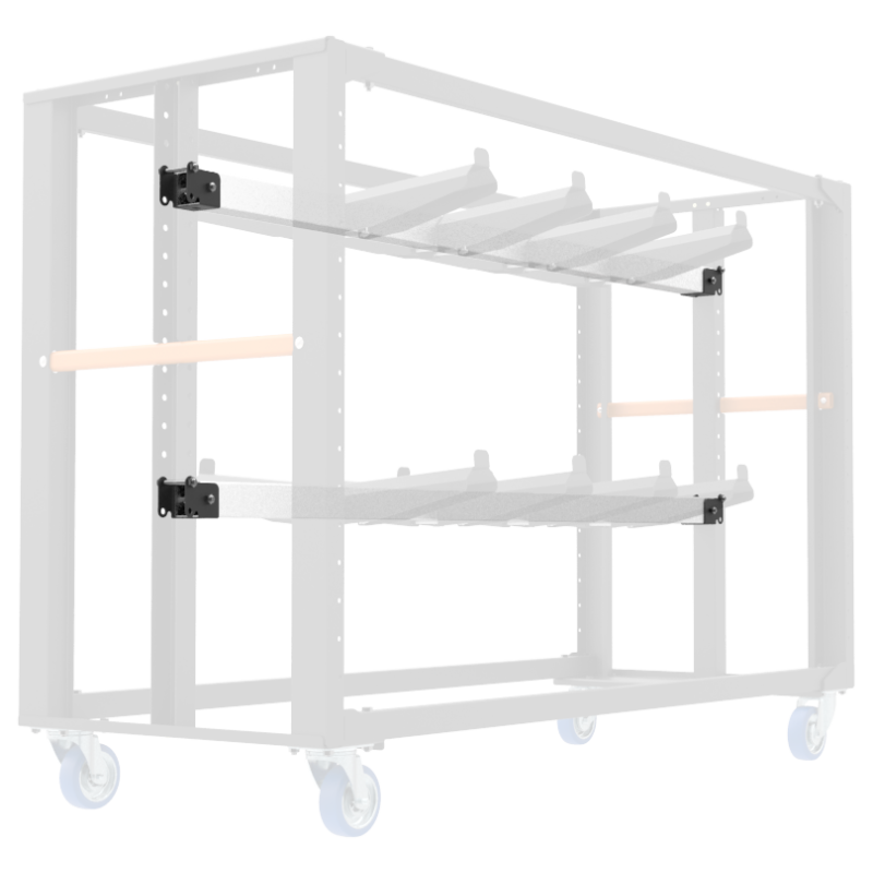 Cable Cart SUPPORT PROFILE SET WITH Fork Set | noir, 80cm | UE 1